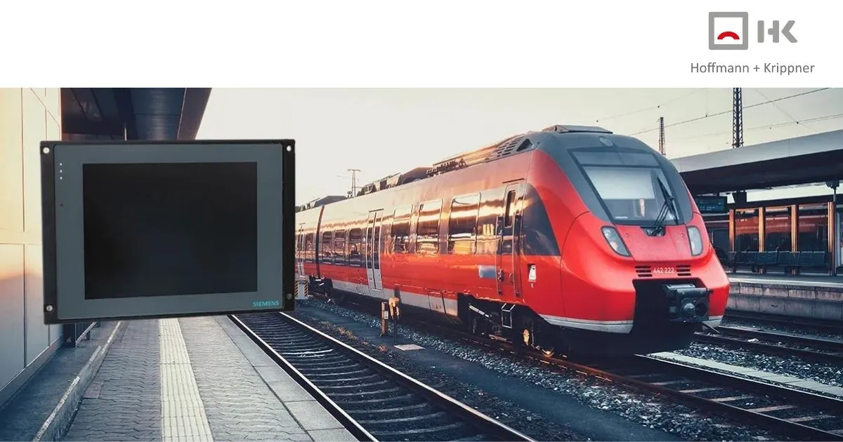 Robust touch panel for railroad technology | Hoffmann + Krippner